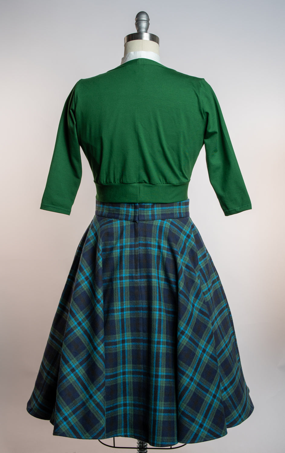 Haute Circle Skirt - Flannel, Blue & Teal Plaid – Windward Country